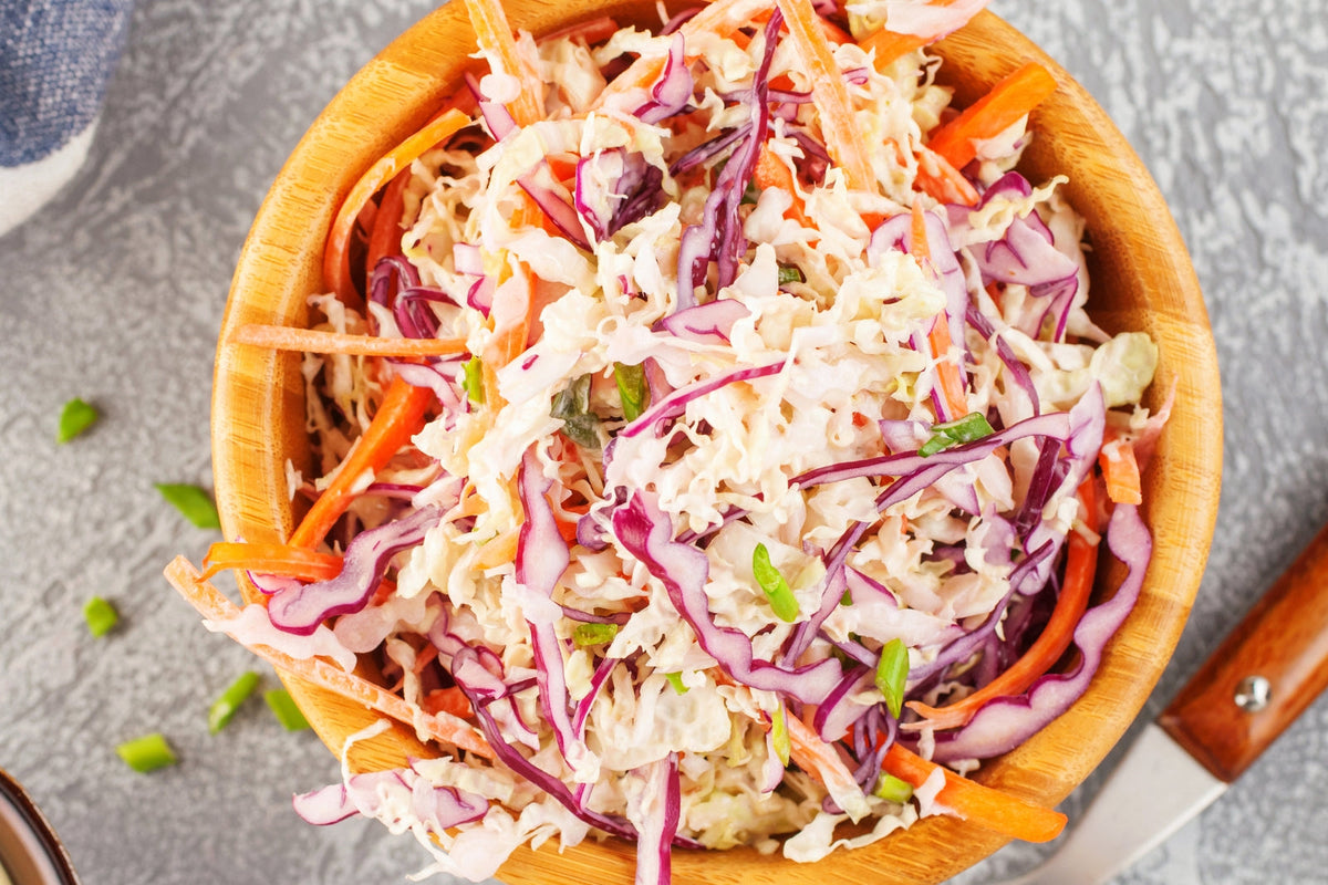 Garlic Chive Slaw | Olive Amelia