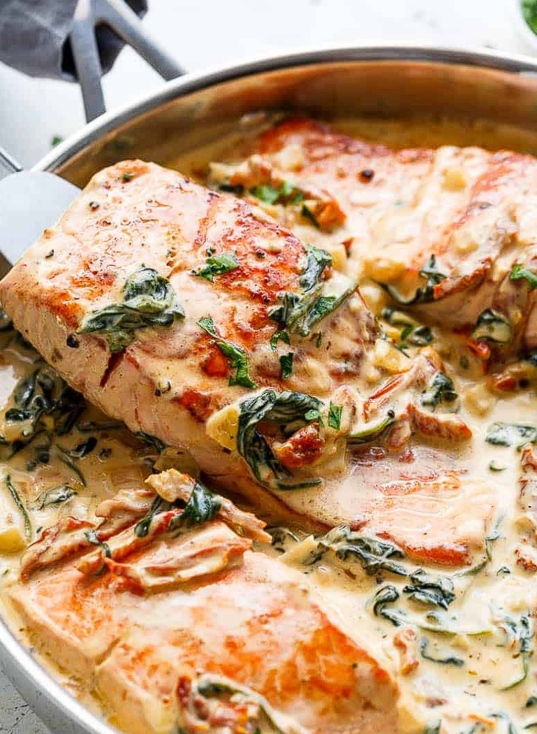 Persian Lime Salmon with an Elderflower Cream Sauce | Olive Amelia